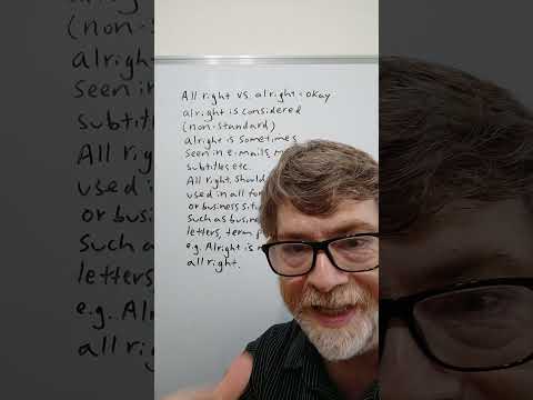 Do You Know the Difference Between All Right Two Words and Alright One Word? - English Tutor Nick P