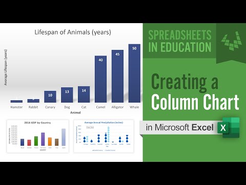 Creating a Column Chart or Bar Chart in Excel