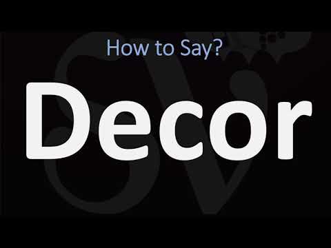 How to Pronounce Decor? (CORRECTLY)
