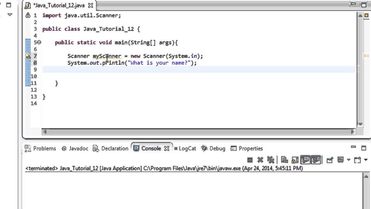 Beginner Java Tutorial #12: Using Scanner in Java (Getting User Input)