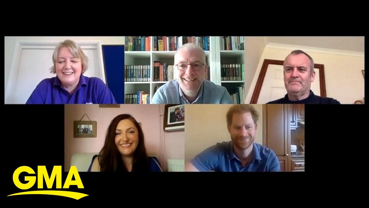 Prince Harry video calls with families of children vulnerable to COVID-19 l GMA Digital