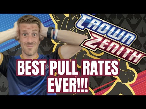 CROWN ZENITH PULL RATE DATA REVEALED!!! The Newest Pokemon Set is BONKERS!!!