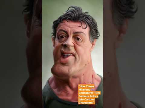 How These Hilarious Caricatures Turn Famous Actors into Cartoon Characters!