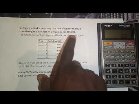 IRR (Internal Rate of Return) using Sharp EL-738 Financial Calculator
