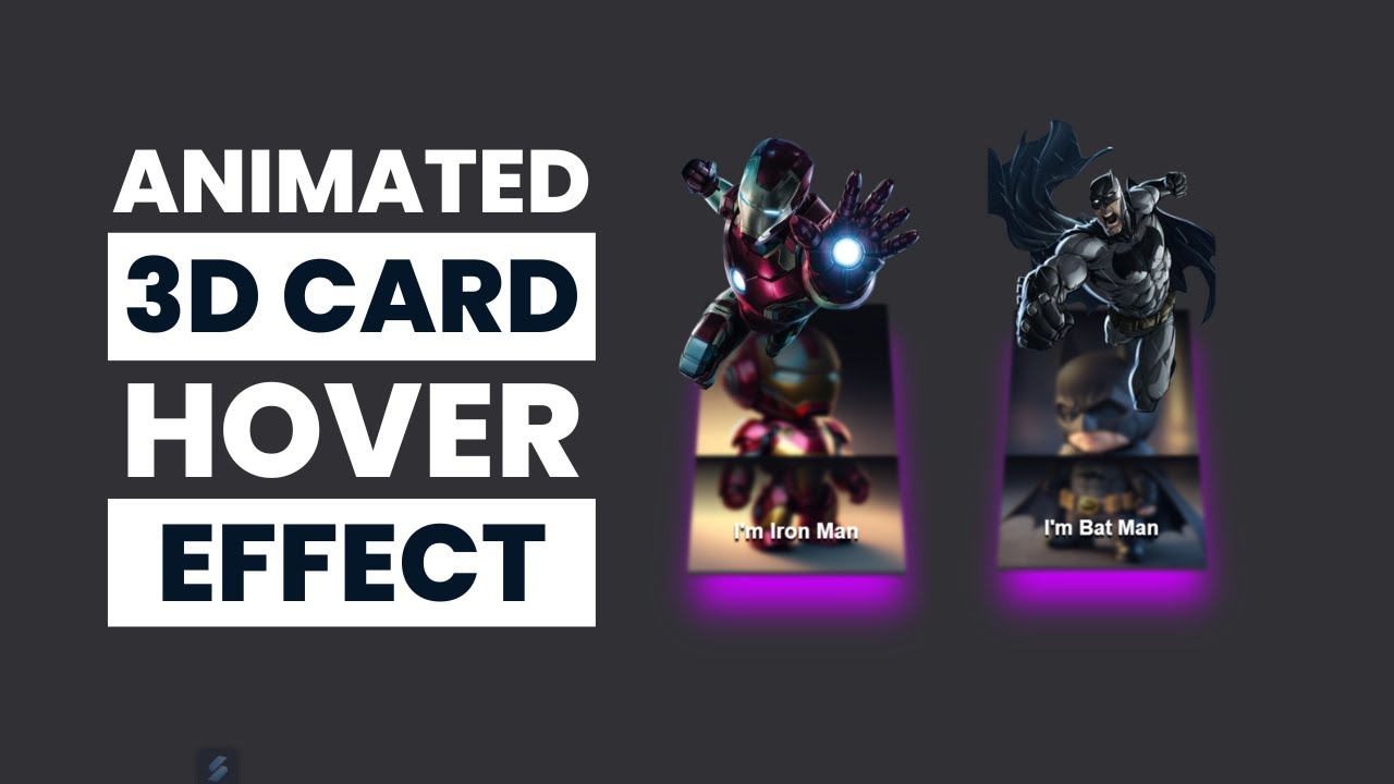 Animated 3D Card Hover Effect Using HTML & CSS | Web Development #cssanimation