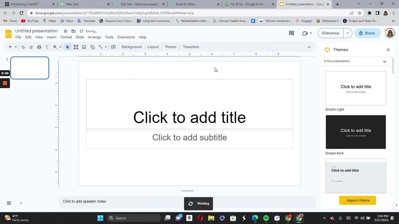 Create Presentation Slides With AI in seconds with SlidesAI.io
