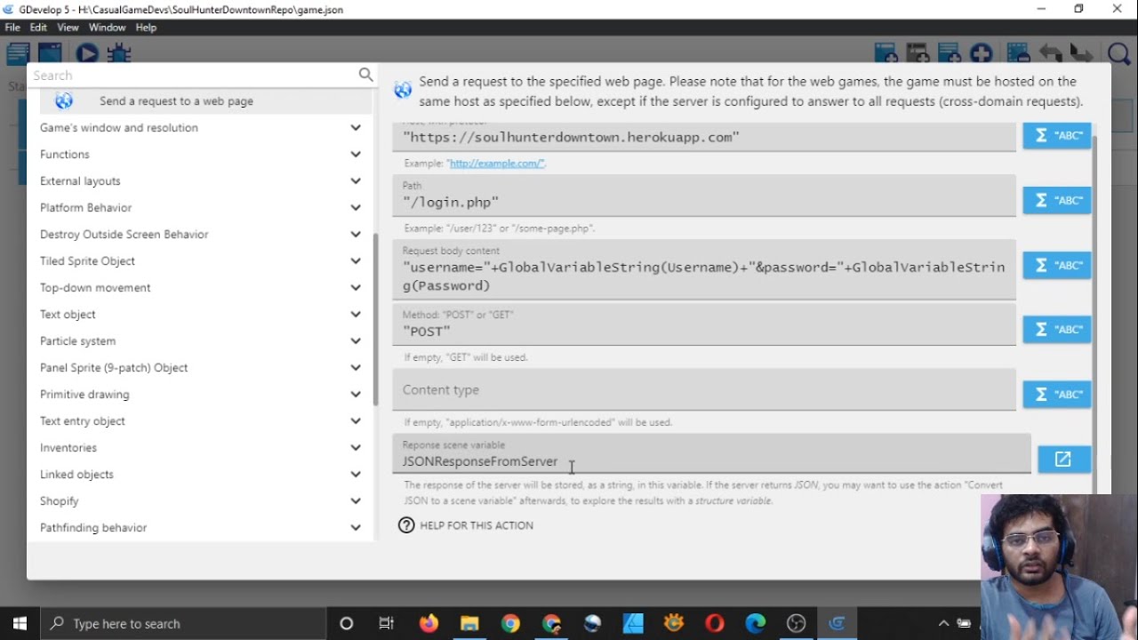 Gdevelop Casual Game Development Stream Part 35 [Parse JSON Data In Gdevelop]
