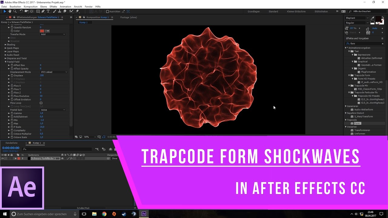 Trapcode Form: Shockwave Tutorial