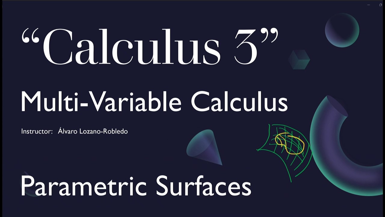 Multivariable Calculus - 46 - Parametric Surfaces