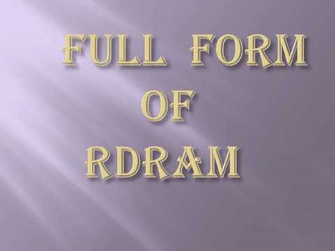 FULL FORM OF RDRAM