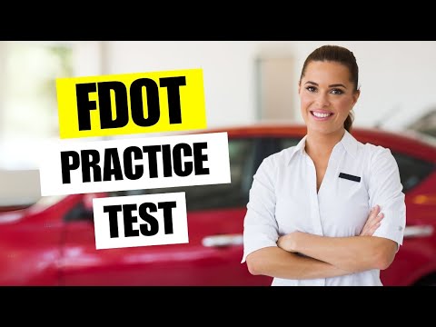 FDOT Practice Test - Florida Department of Transportation Road Design, Questions and Answers 2025