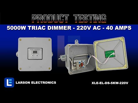 5000W Triac Dimmer - 220V AC - 40 Amps - Indoor Use Only