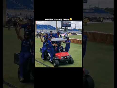 Rohit Sharma can Drive any Vehicle 😅 #shorts #rohitsharma #cricket