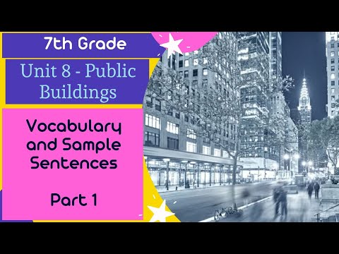 7th Grade Unit 8 Part 1 general voca…: English ESL video lessons