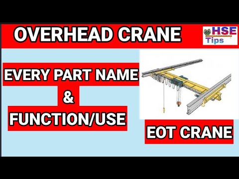 Crane Components | Overhead crane | EOT Crane | Every parts name | Function/Use of every part