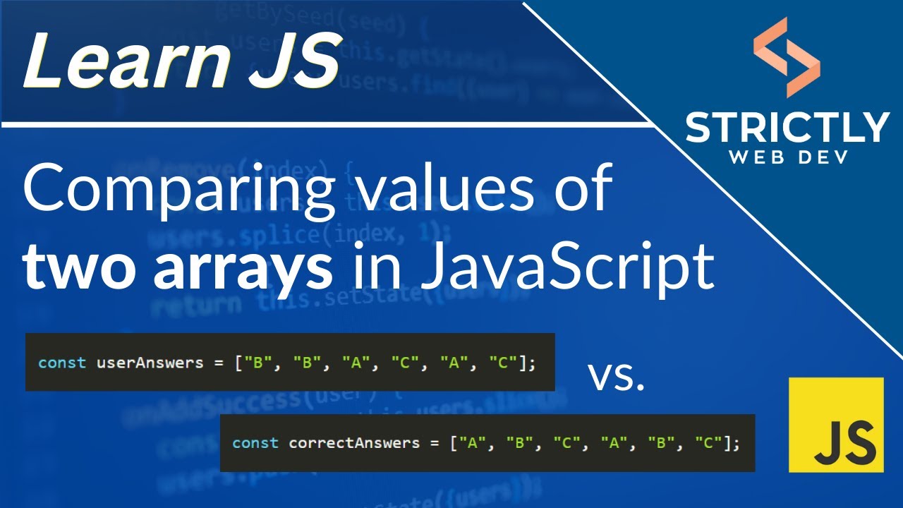 Comparing values of two arrays in JavaScript