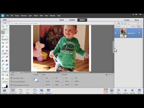Add a frame and text to a photo in Photoshop Elements