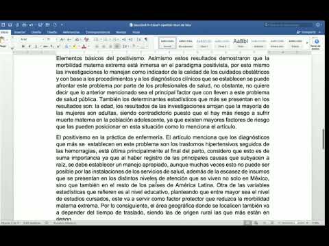 Ensayo con formato APA en Word