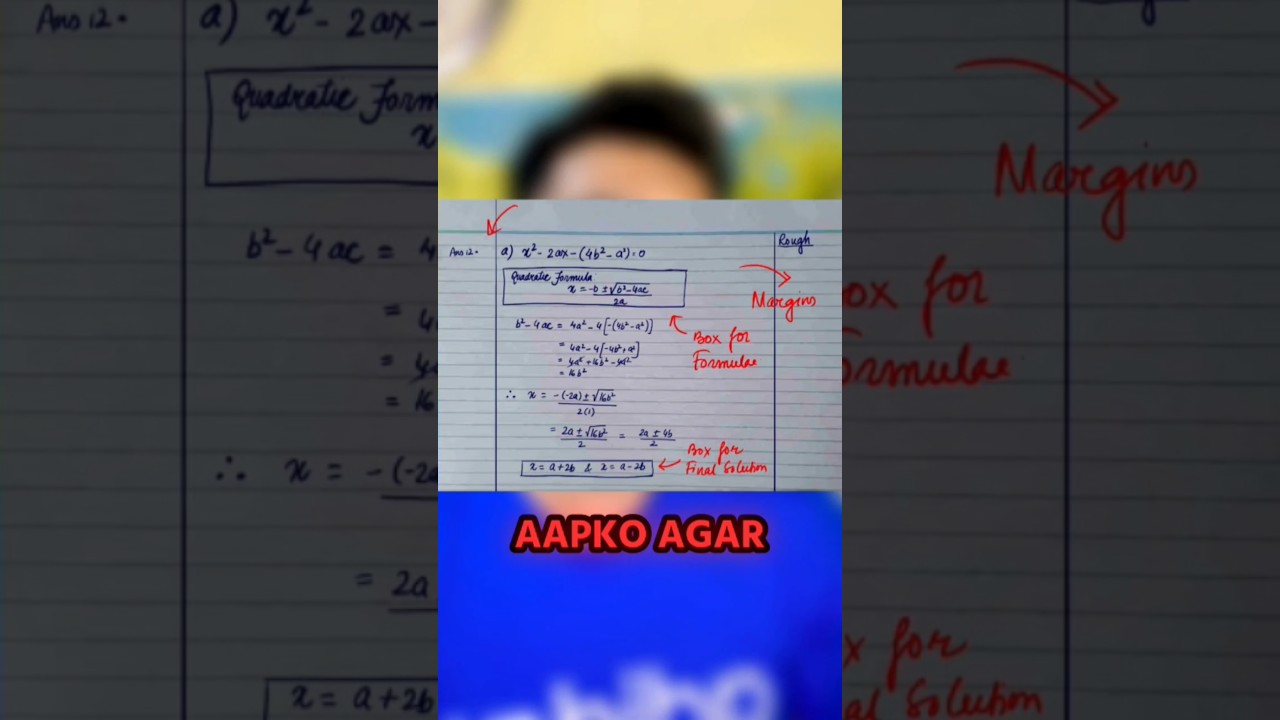 Maths Answer writing tips| Answer writing and presentation in mathematics exam #cbseboard