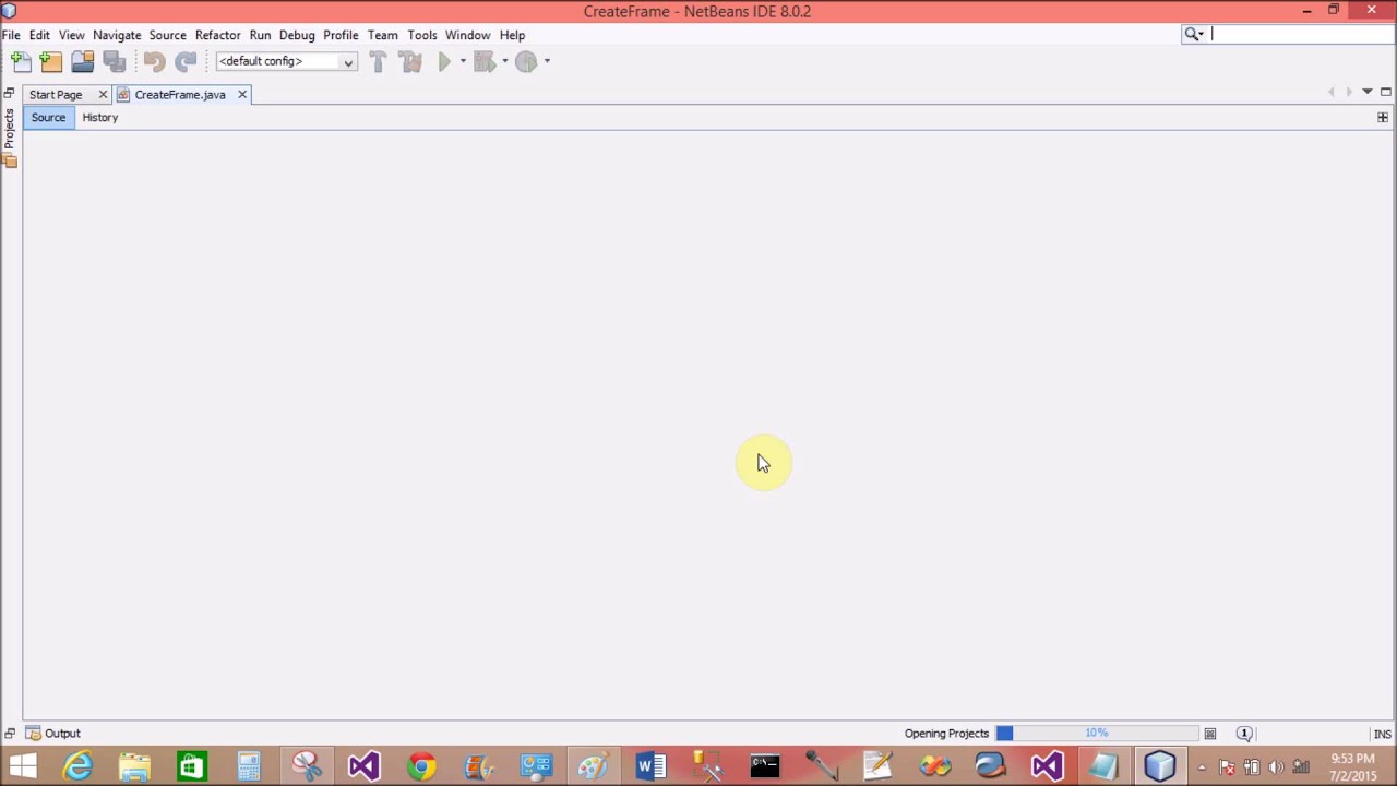 Swing Frame using  java Code
