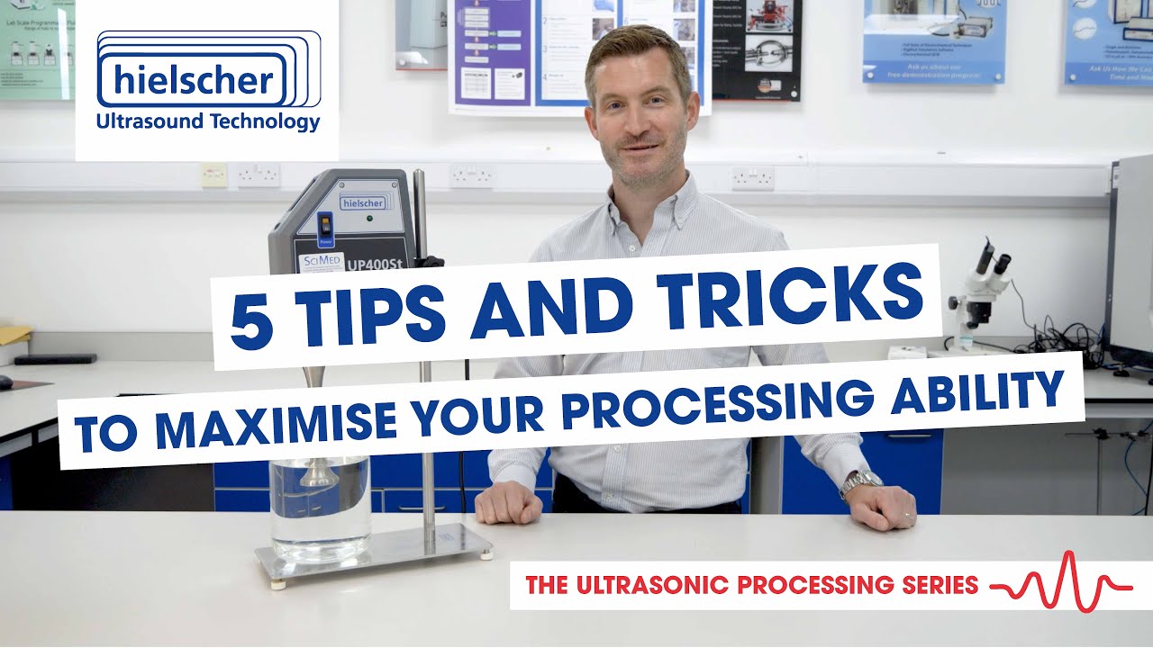 Ultrasonic Processing with Hielscher - Scimed
