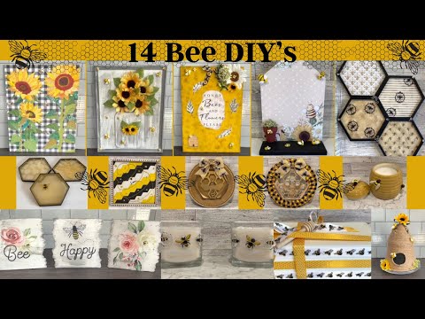 MUST SEE MEGA VIDEO!!!! | Gorgeous Bee Home Decor | Bee DIY’s | Dollar Tree DIY’s