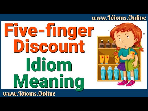 English Idioms: Five-finger Discount Meaning