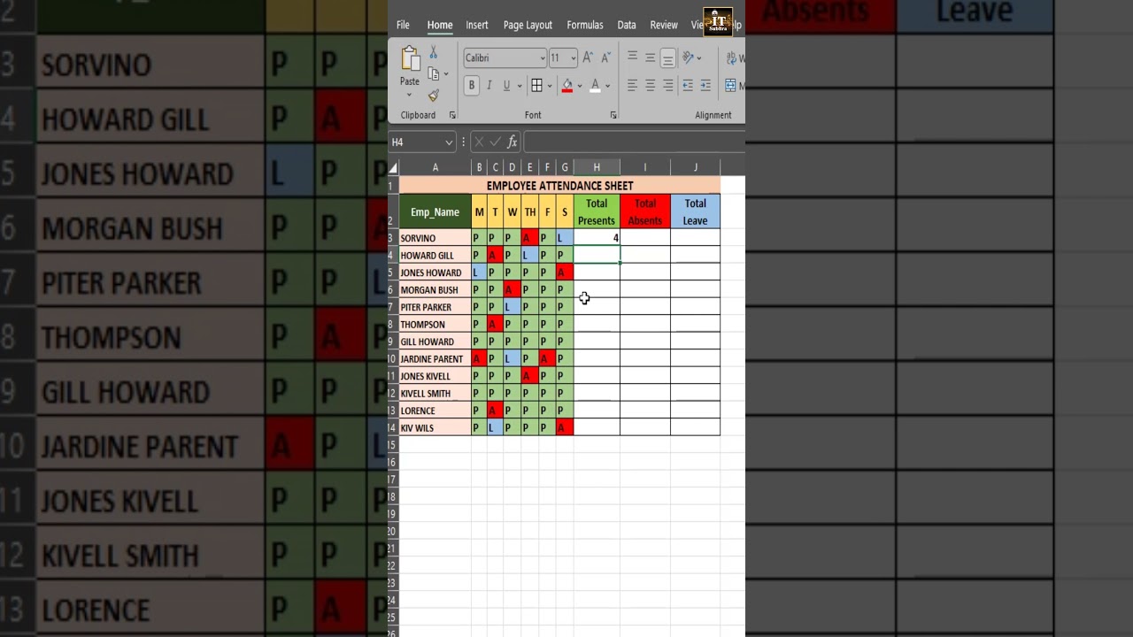 Secret Tricks To Create Attendance Report In Ms Excel Excel Exceltricks Exceltips Quant