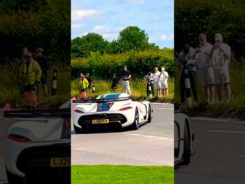 INSANE $3M KOENIGSEGG JESKO ATTACK DRIVING OUT OF GOODWOOD MEET! #shorts #viral #cars #trending #car