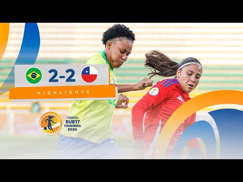 BRASIL vs. CHILE [2-2] | RESUMEN | CONMEBOL SUB17 FEMENINA 2025