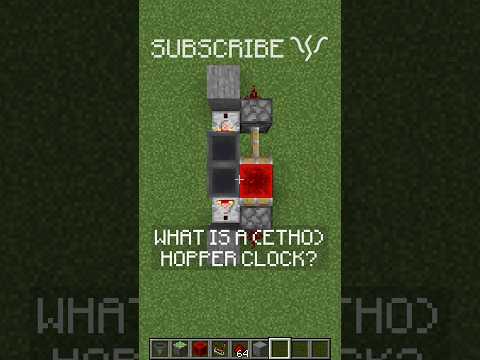 THE ETHO HOPPER CLOCK! How does it work? | Redstone with PsiVolt #minecraft #redstone
