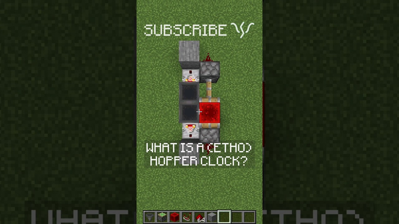 THE ETHO HOPPER CLOCK! How does it work? | Redstone with PsiVolt #minecraft #redstone