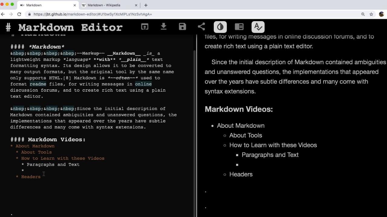 GitHub Pages: Ordered & Unordered Lists with Markdown