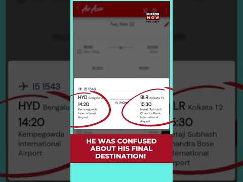 AirAsia Passenger Faces ‘Technical Glitch’ as Arrival & Destination Locations Get Swapped #shorts
