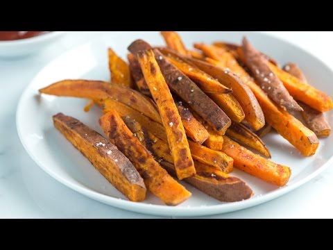 Easy Sweet Potato Fries Recipe - How to Make Baked Sweet Potato Fries