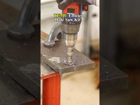 Check out this efficient hole saw drilling kit I got!!