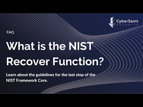 What is the NIST Recover Function?