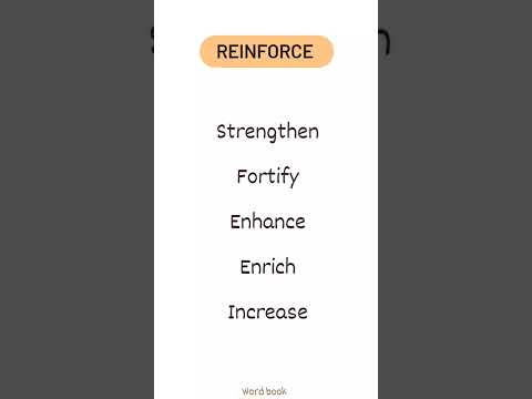 REINFORCE meaning | #wordbook #vocab_shorts #english_vocabulary