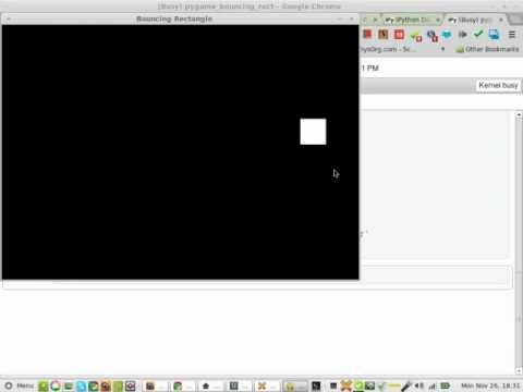how to get pygame running on python3.2 and a demo of pygame running on Ipython (linux mint)