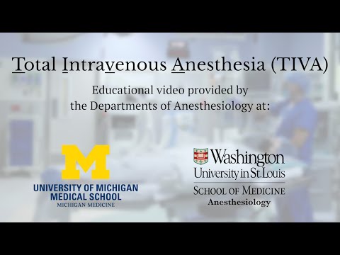 Total Intravenous Anesthesia (TIVA) Education