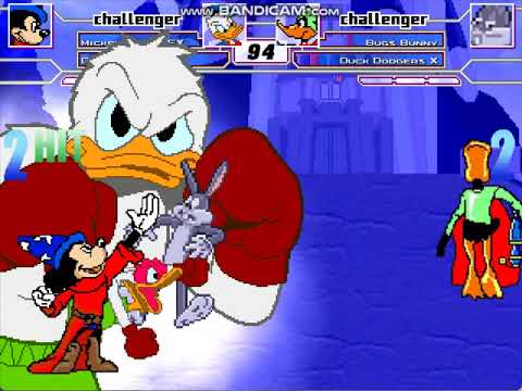 Mugen Battle Mickey Mouse & Donald Duck vs Bugs Bunny & Duck Dodgers