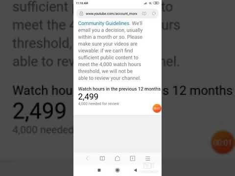 Watch hours in the previous 12 months (2,499)