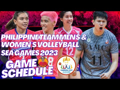 PHILIPPINES TEAM MENS AND WOMENS VOLLEYBALL GAME SCHEDULE SEA GAMES 2023|Go GongTv