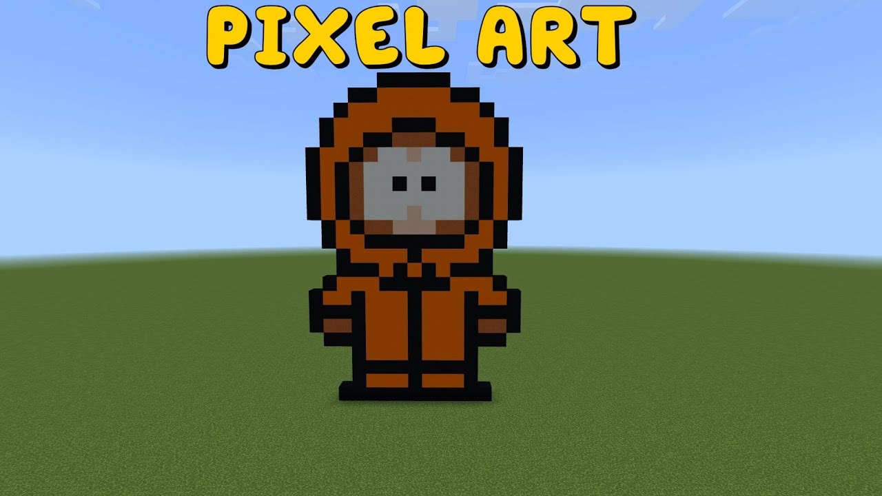 Minecraft Pixel Art Tutorial - Kenny McCormick (South Park)