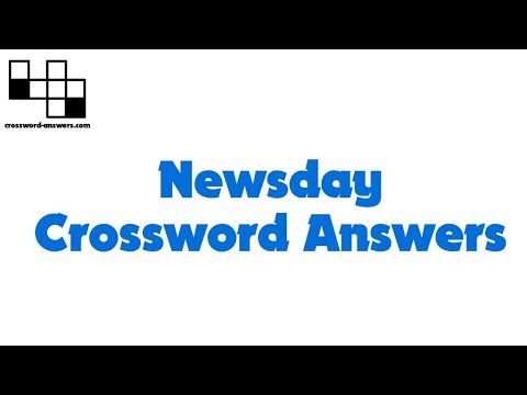 Newsday Crossword Answers for Sunday, January 9, 2022 ( 2022-01-09 )