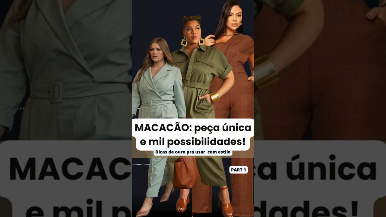 Macacão: peça única com mil possibilidades! #macacão #lookdodia  #moda