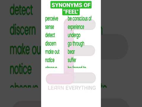 Synonyms for Feel #shortsfeed #shorts