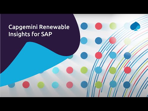 Capgemini Renewable Insights for SAP