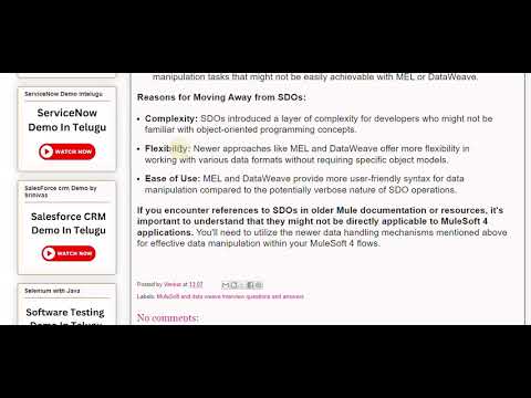 What is the full form of sdo in MuleSoft 315