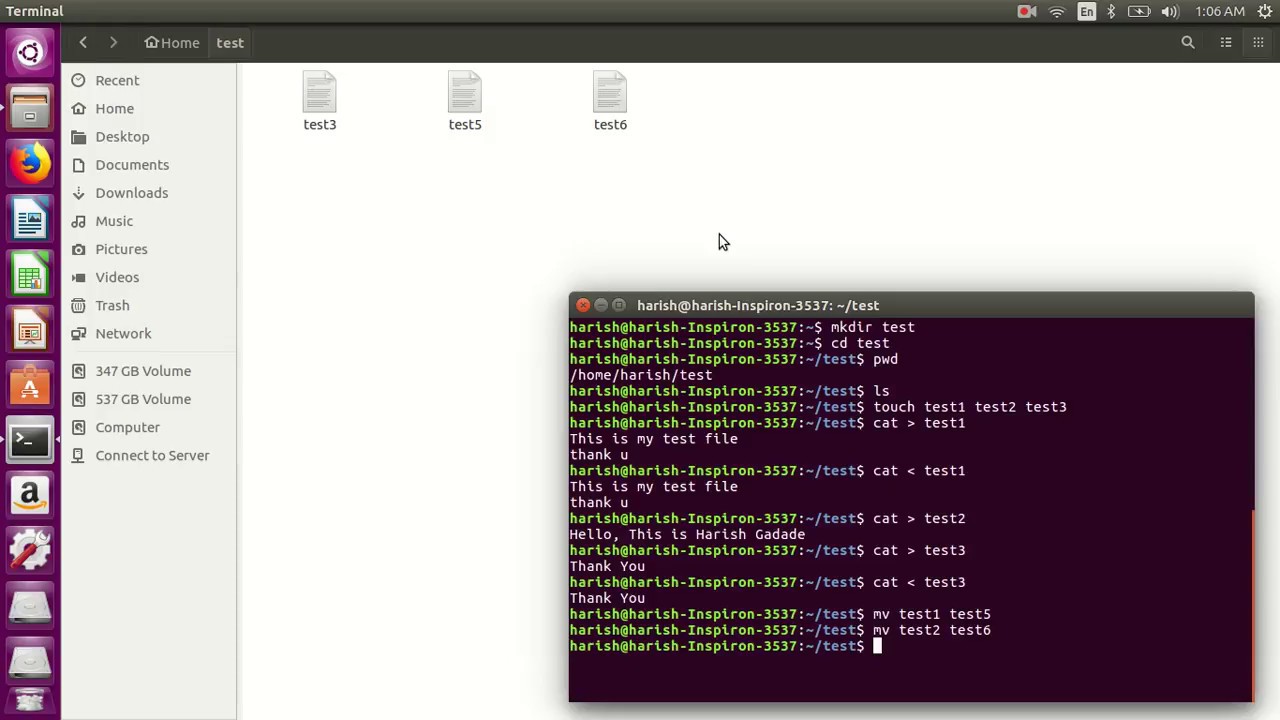 Shell Scripting-Basic File Commands